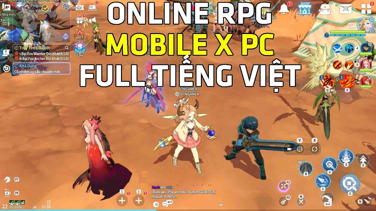 Game Online RPG Này Rất Hay Có Tiếng Việt Và MOBILE COOP PC Được - YouTube