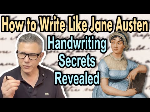 Eine Schritt-für-Schritt-Anleitung zur Schreibschrift von Jane Austen!