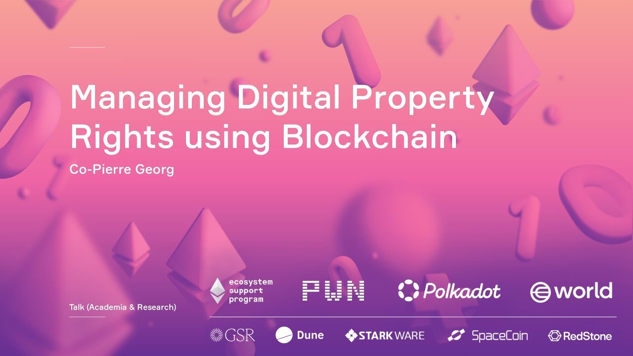 Managing Digital Property Rights using Blockchain - Co-Pierre Georg ...