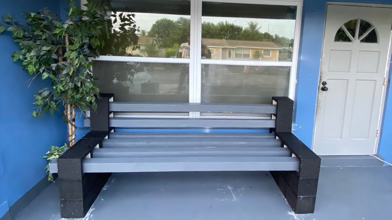 EASY DIY BENCH - YouTube