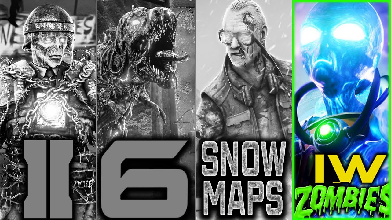 ⭐ALL IW ZOMBIES MAPS!! 100% EASTER EGGS⭐SPEEDRUN!!⭐Call of Duty ...