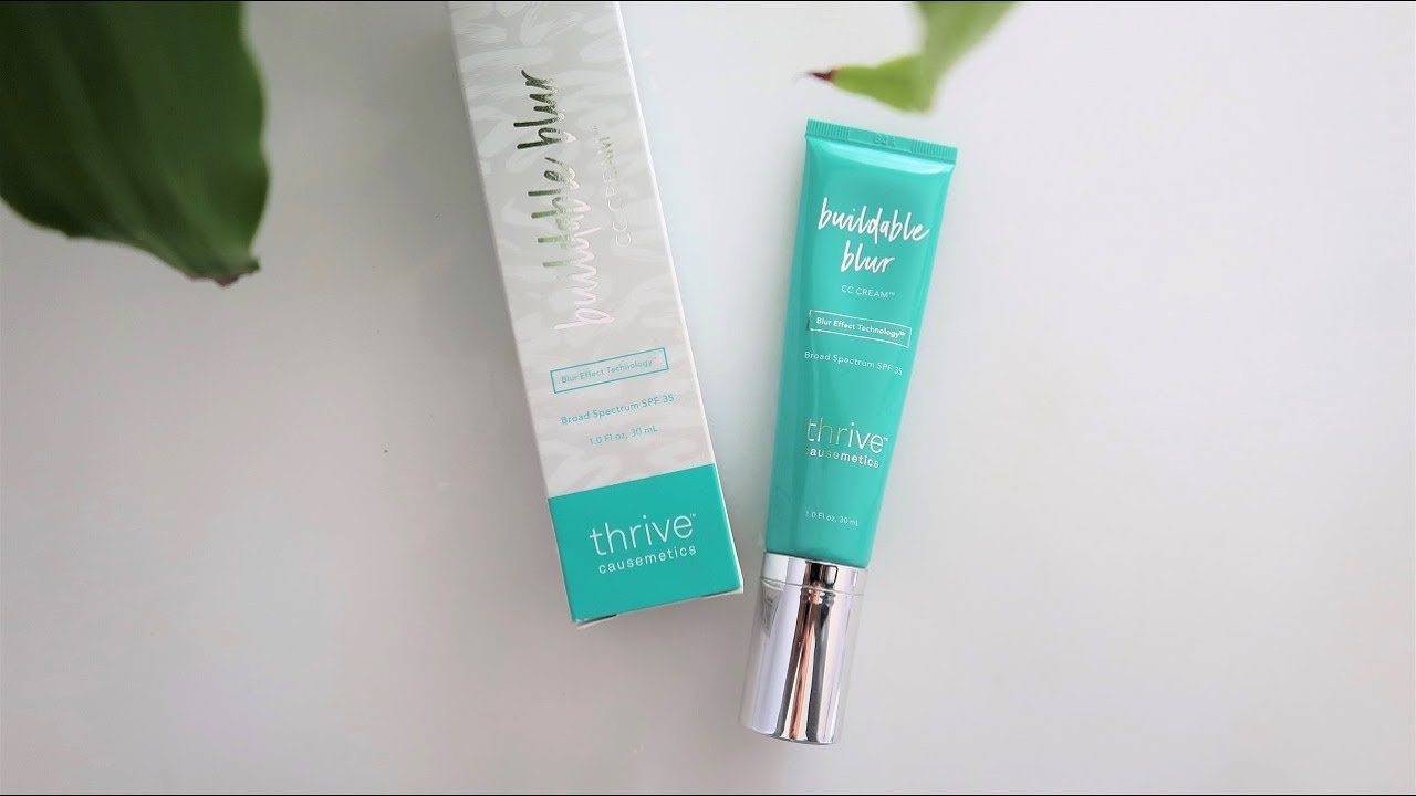 HONEST REVIEW & DEMO: THRIVE CAUSEMETICS BUILDABLE BLUR CC CREAM - YouTube