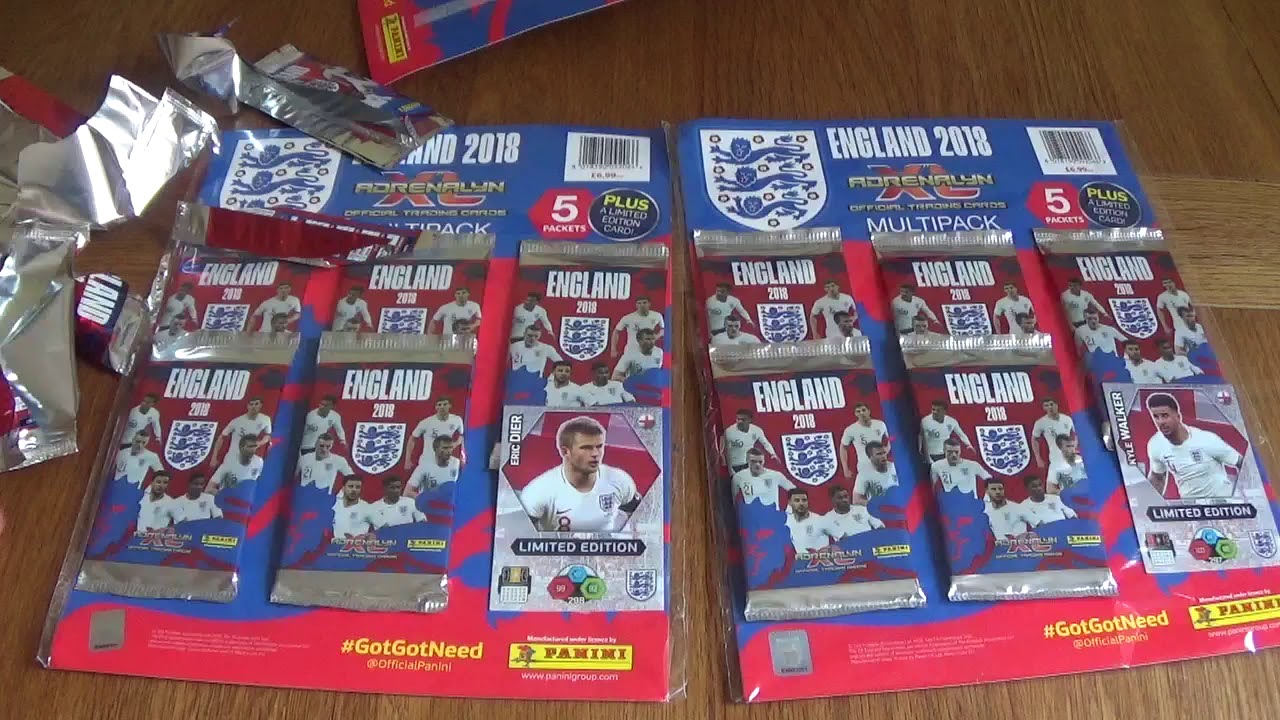 ENGLAND 2018 MULTI PACK OPENING NEW COLLECTION! PANINI - YouTube