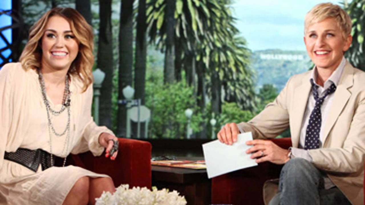 Preview : Miley Cyrus On Ellen Show [ February 2012 ] - YouTube