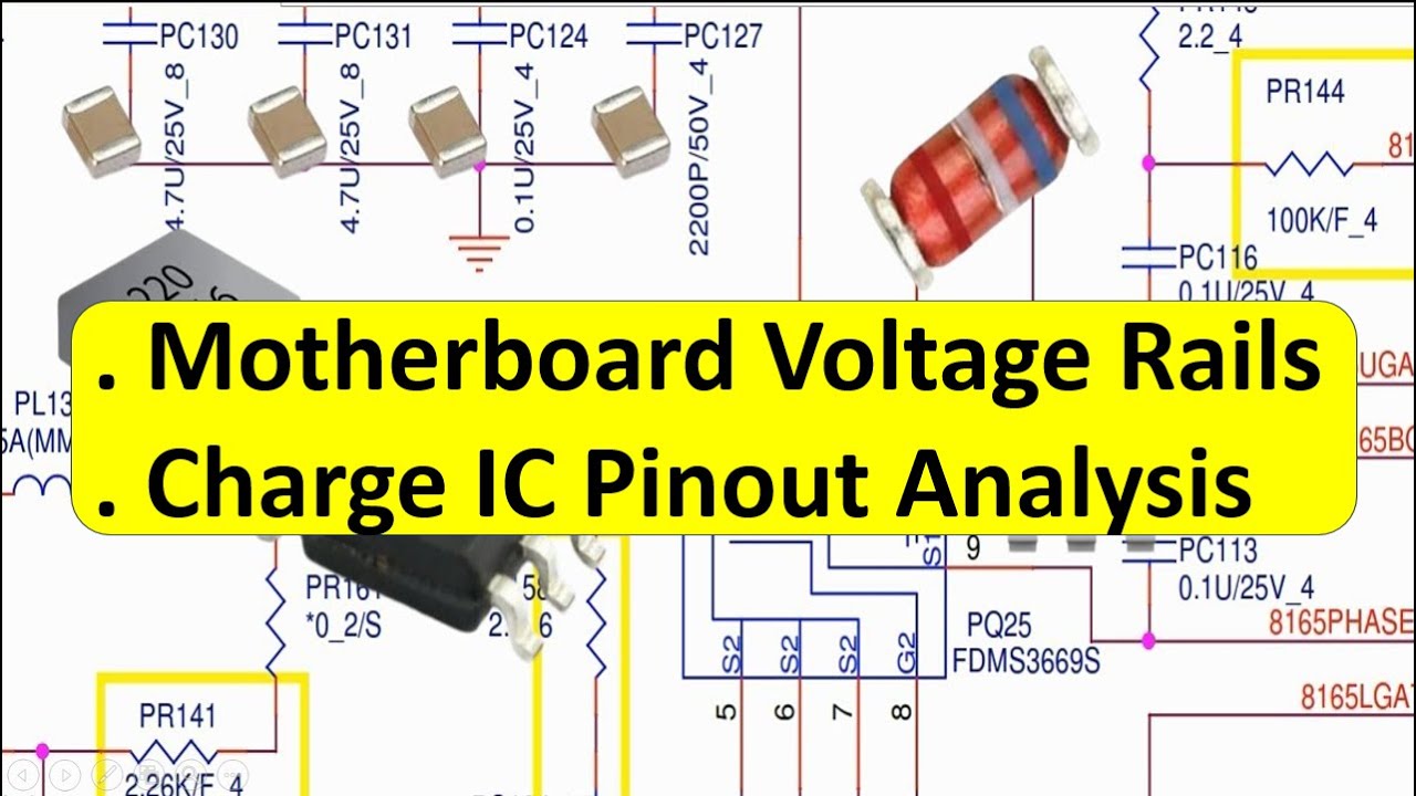 Learn Motherboard Voltage Rails + Charge IC Pinouts Analysis - Laptop ...