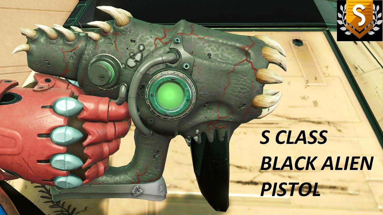 No Man's Sky - Black S Class Alien Pistol Multitool - YouTube