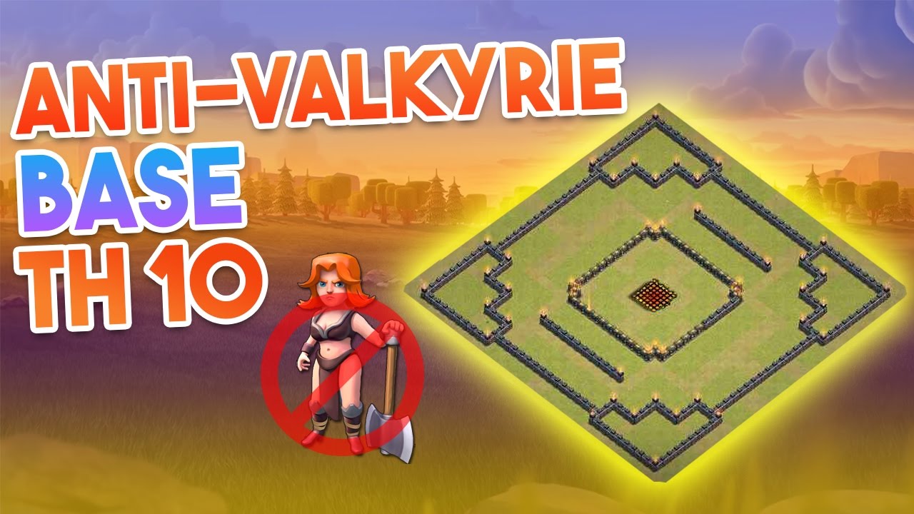 ANTI-Valkyrie Town Hall 10 Base | Base Design Episode #19 | Clash of ...