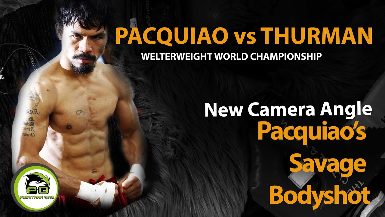 Pacquiao's Savage Body Shot | New Camera Angle | 10th Round | PacMan vs ...