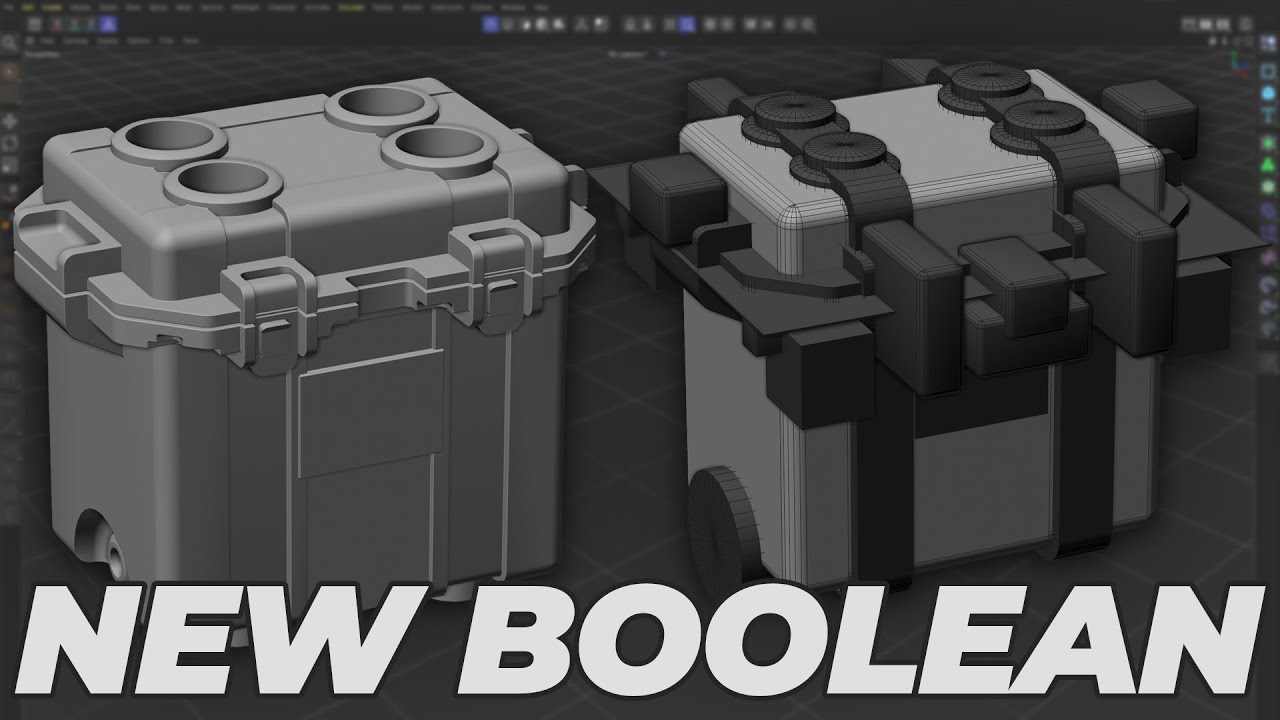 New Boolean Workflow in Cinema 4D - YouTube