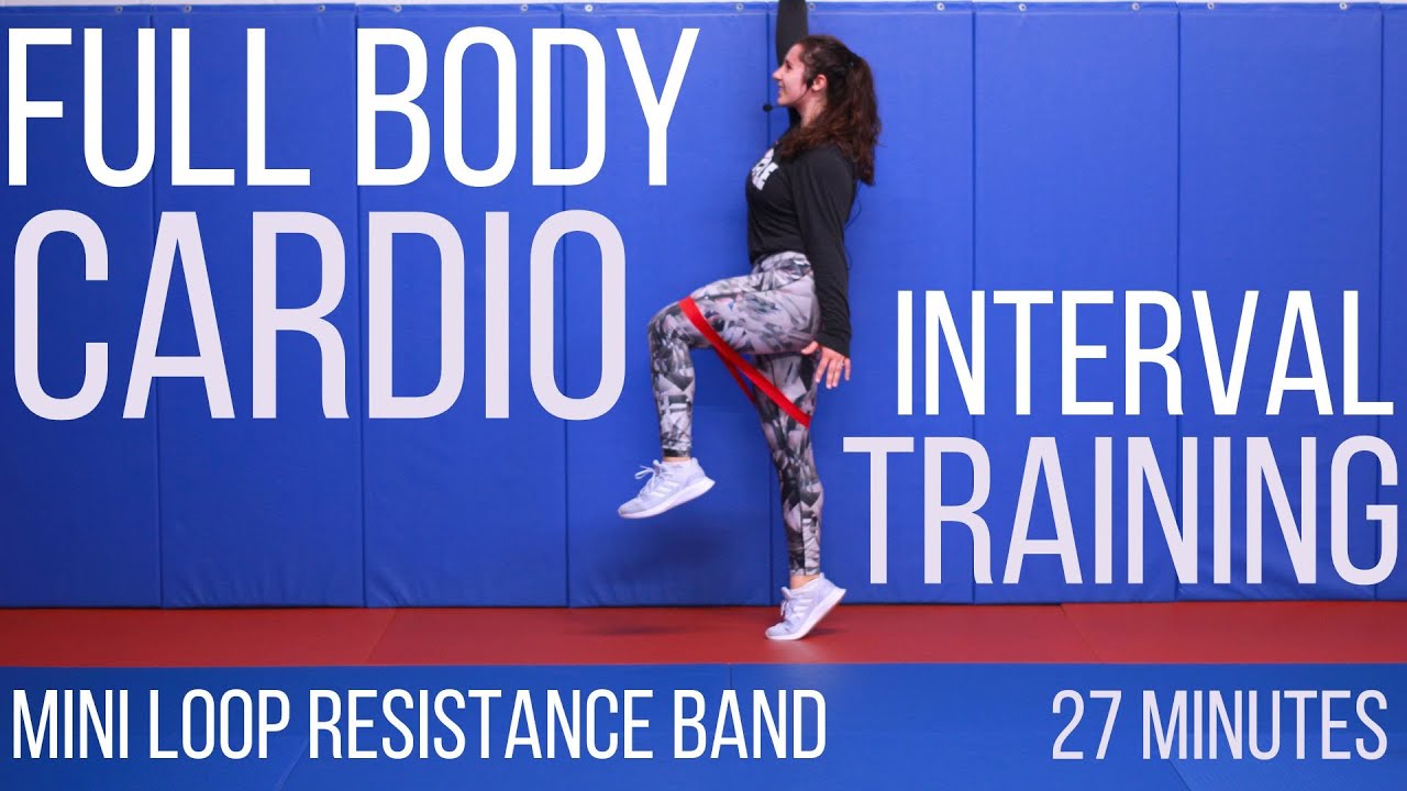 Resistance Band Cardio Home Workout | Mini Loop | Interval Training ...