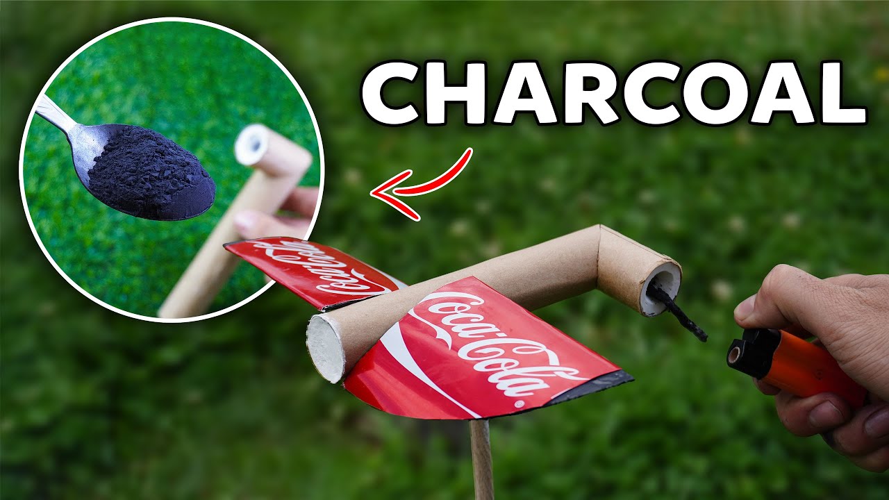 Turning charcoal into Firework Rocket - Super Powerful than Sugar ...