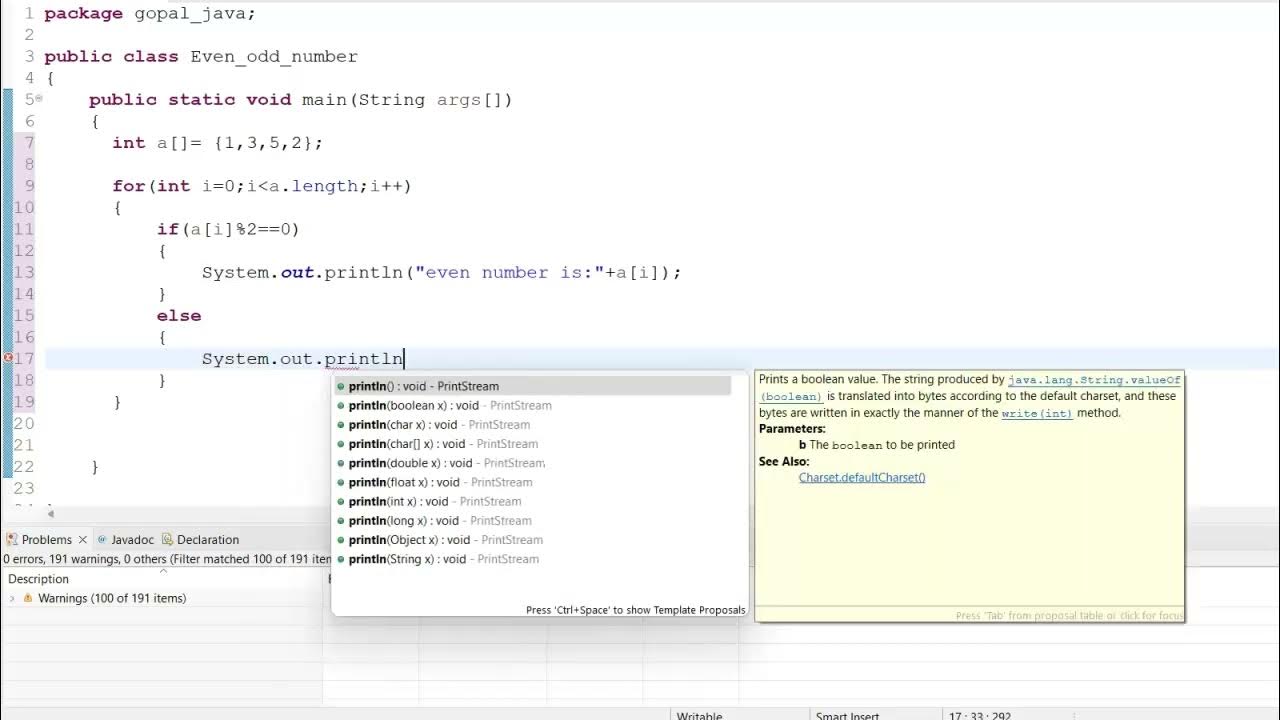 witer a program to print even and odd number - YouTube