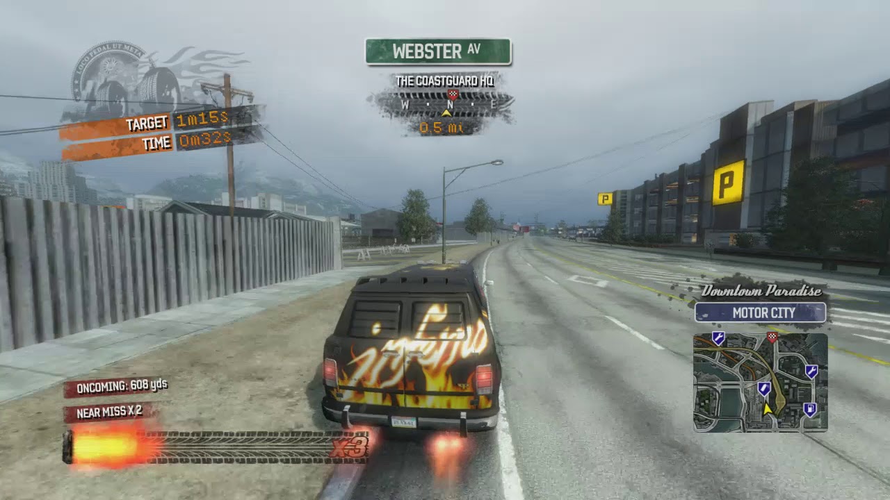 Carson Inferno Van Burning Route - Burnout Paradise City - 44.12 ...