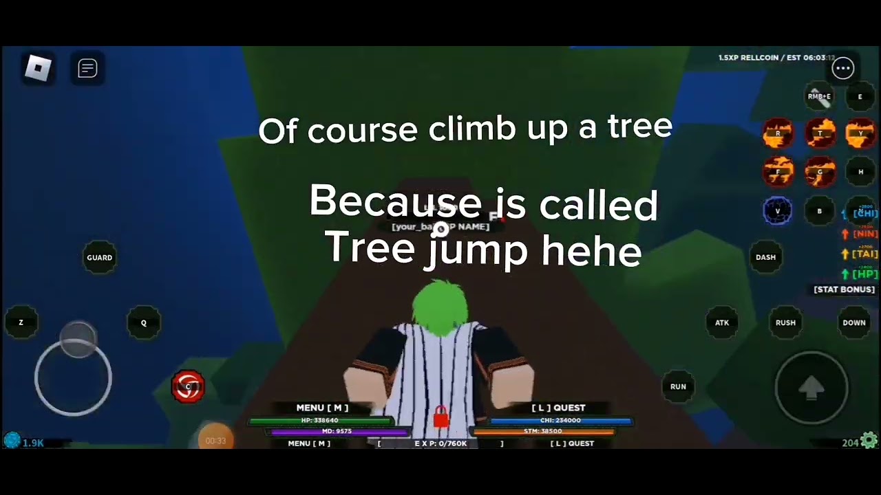 how to activate any stage and tree jump :roblox shindo life: - YouTube
