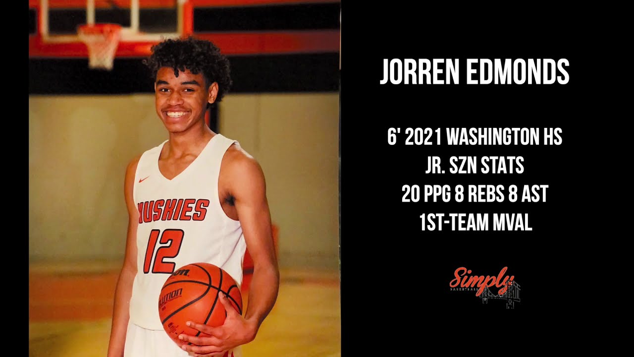 Jorren Edmonds | 6' 2021 Washington HS | Jr SZN Highlights - YouTube