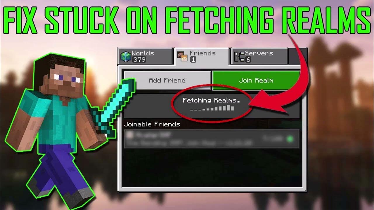 How To Fix Minecraft Stuck on Fetching Realms | Fix Cannot Access ...