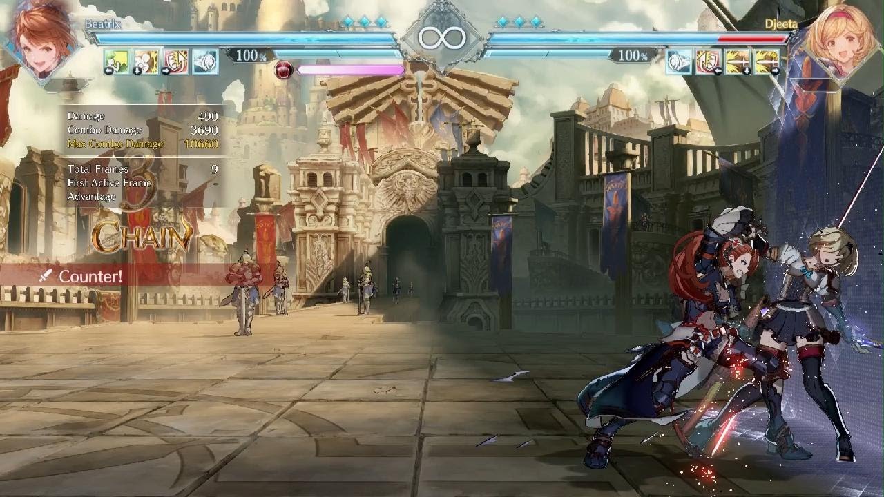 Granblue Fantasy Versus Rising : Beatrix Max Damage Combo (11260 ...