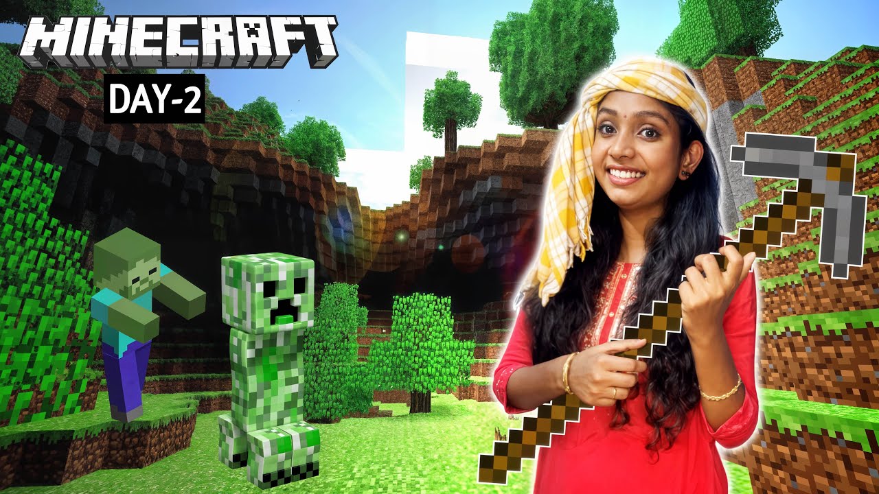 MINECRAFT DAY 2 - Started Mining For Build My First Survival House ...