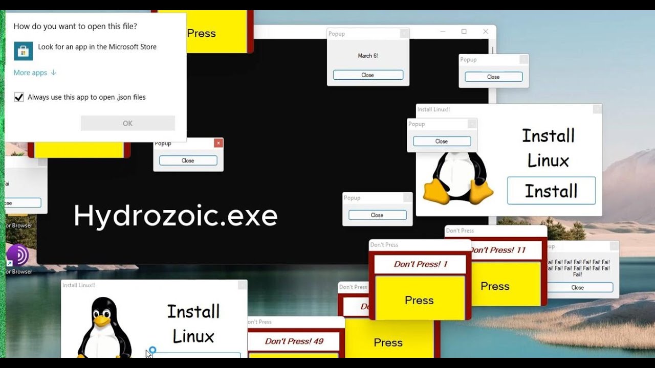 Dangerous Computer Virus Wants me to Install Linux!!! | Hydrazoic.exe ...