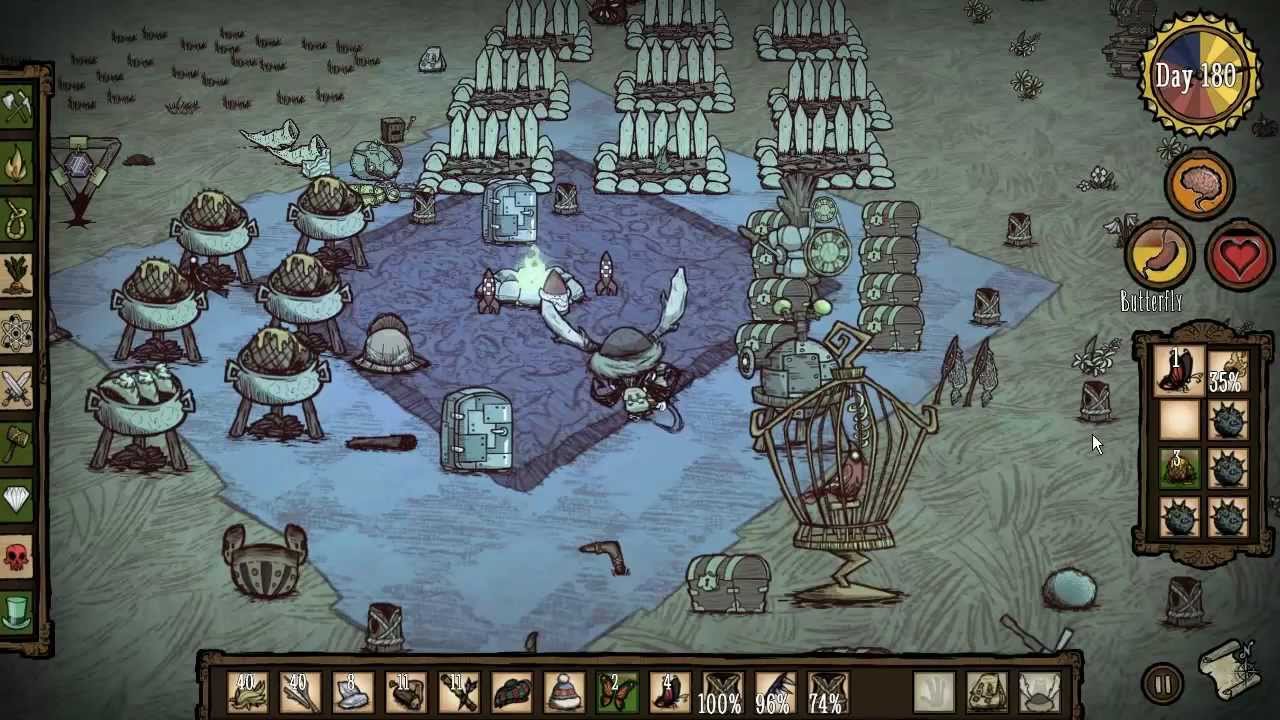 Let's Play Don't Starve 414 Willow Pounds Deerclops & a Merm House ...