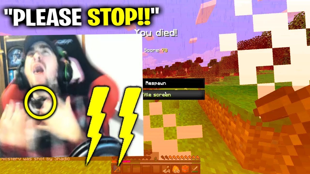I Get SHOCKED When I Lose in Minecraft.. - YouTube