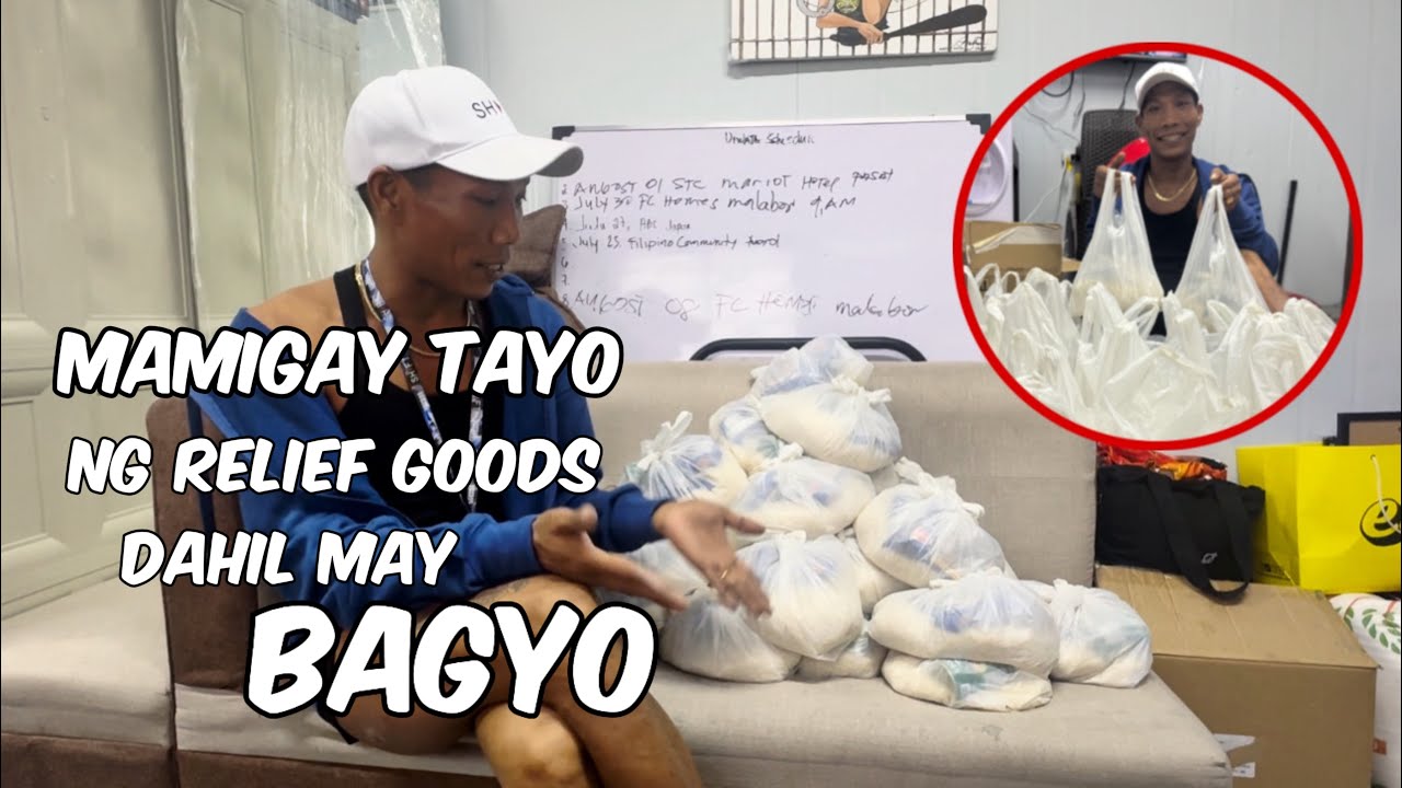 Mamigay tayo ng Relief Goods dahil may bagyo! - YouTube