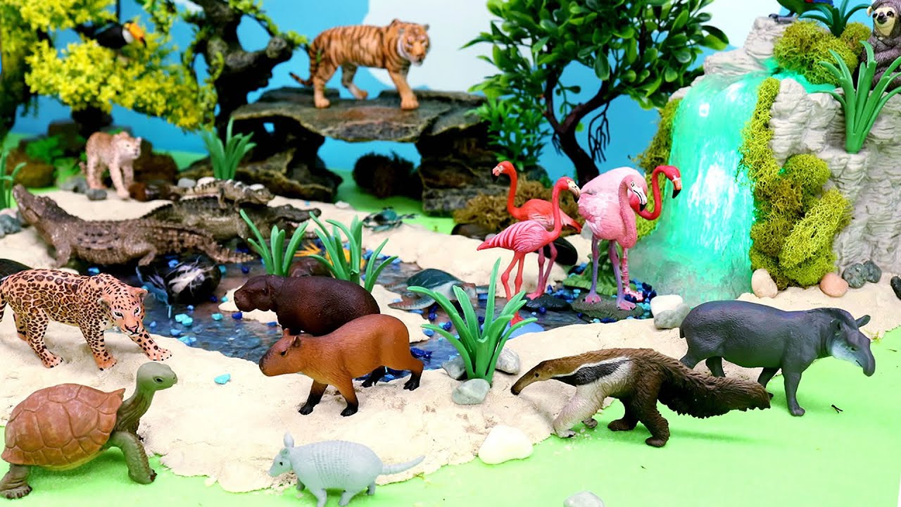 Fun Animal Toy Collection - Learning Animal Names - YouTube