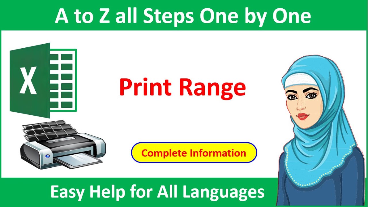 How to Select a Print Range Manually Ms Excel 2013 Short Course for ...