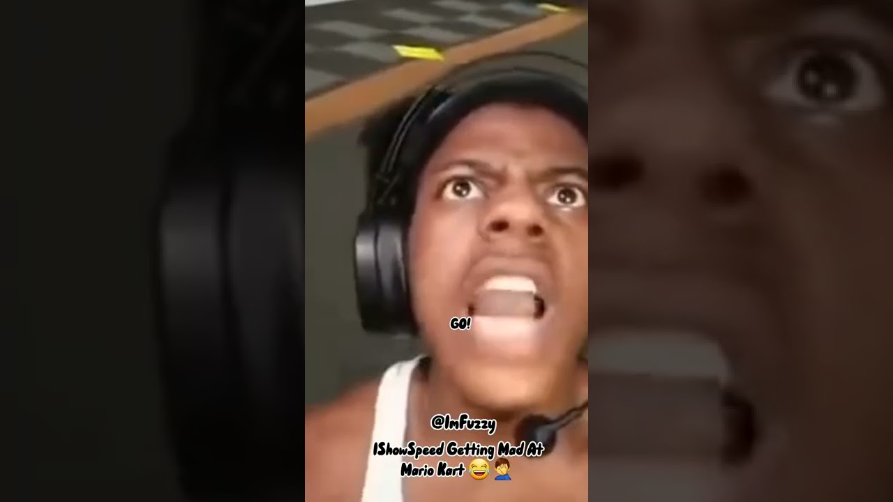IShowSpeed Getting Mad At Mario Kart 😂 #shorts - YouTube