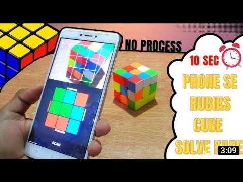 HOW TO SOLVE RUBIK'S CUBE IN USING MOBILE PHONE 🔥🔥 - YouTube