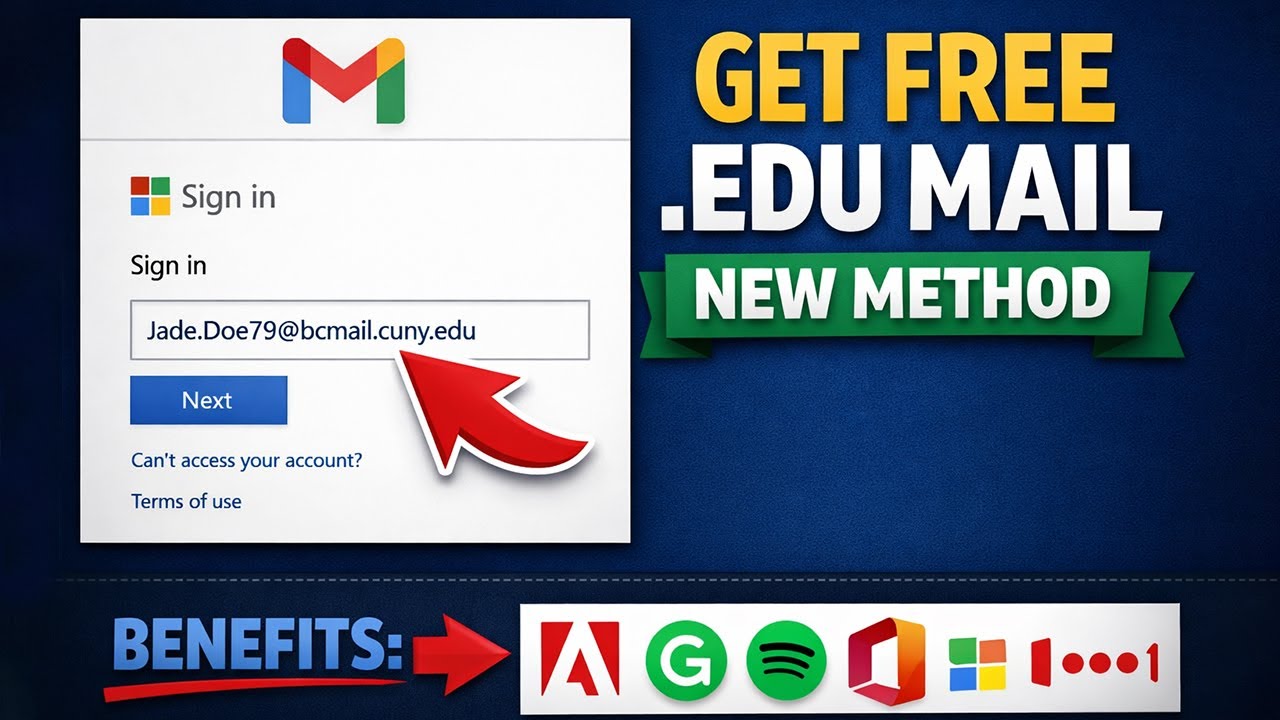 Get Free .EDU Email 2026 | New Working Method | Student Email Benefits ...