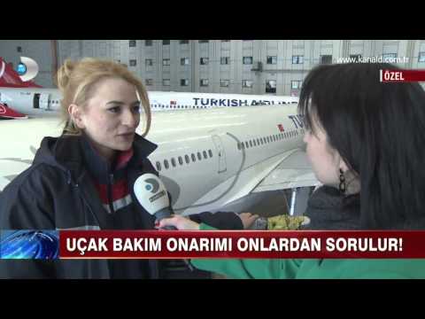 Uçak Bakımı Onlardan Sorulur (kadın teknisyen)