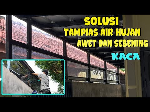 Memasang Penghalang Tampias Air Hujan Menggunakan Plastik MIka Kuat dan ...