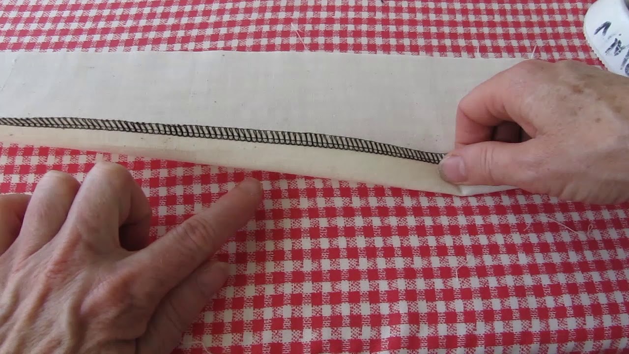 Overlocked (Serged) Hem - YouTube