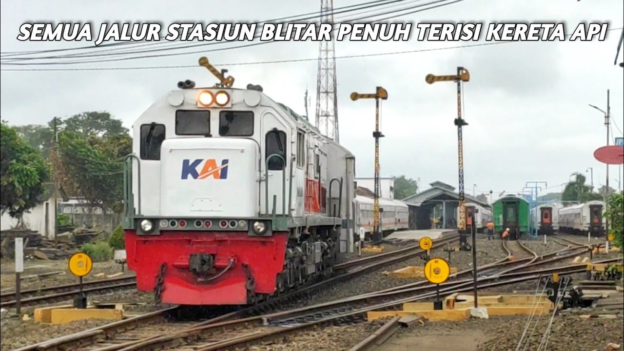BEGINILAH PENAMPAKAN SELURUH JALUR DI STASIUN BLITAR PENUH DENGAN ...