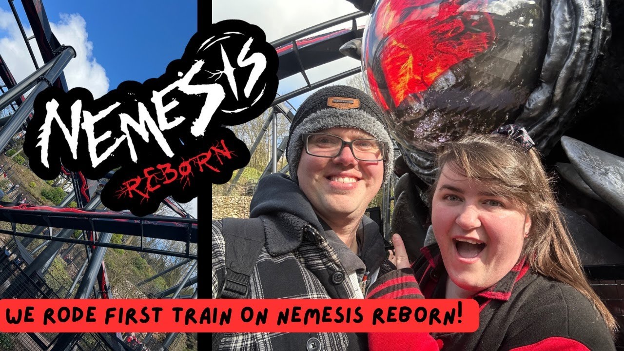 We rode FIRST train on Nemesis Reborn | Alton towers opening day 2024 ...