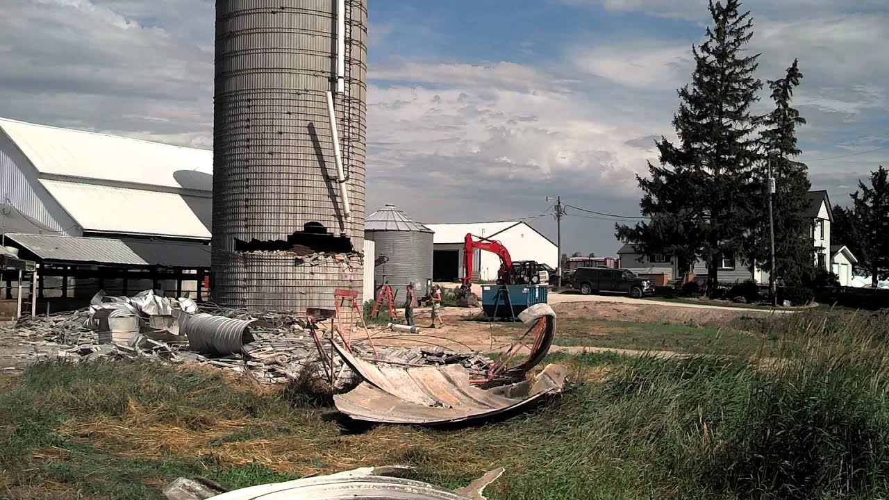 Taking down silo - YouTube