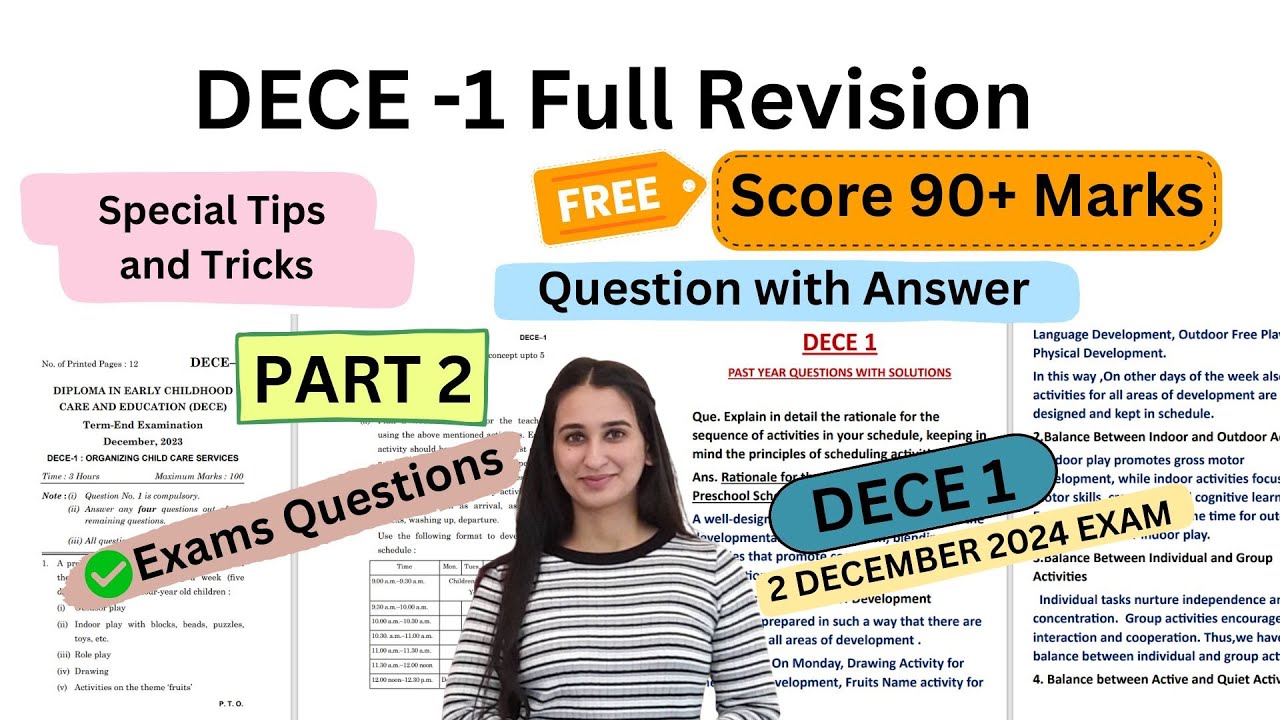 DECE 1 Full Revision Part 2 English Level Up Learning Simran Gumber - YouTube