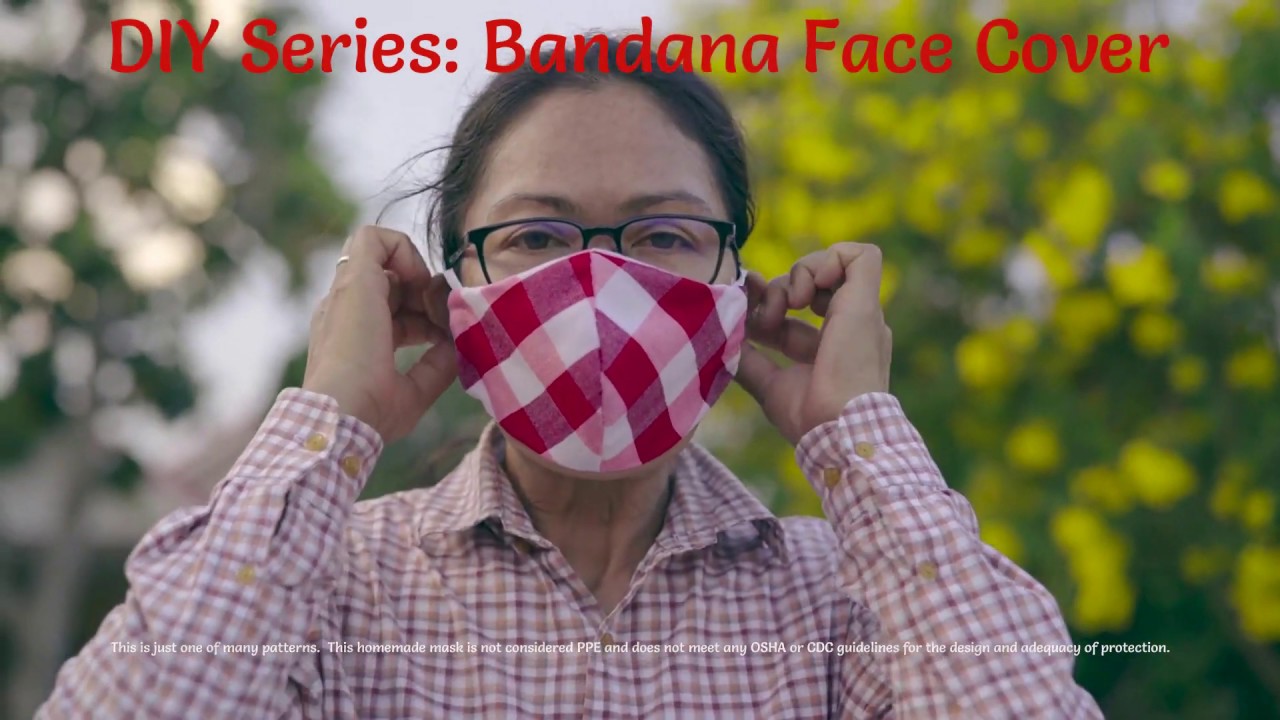 DIY Series: Bandana Face Cover - YouTube