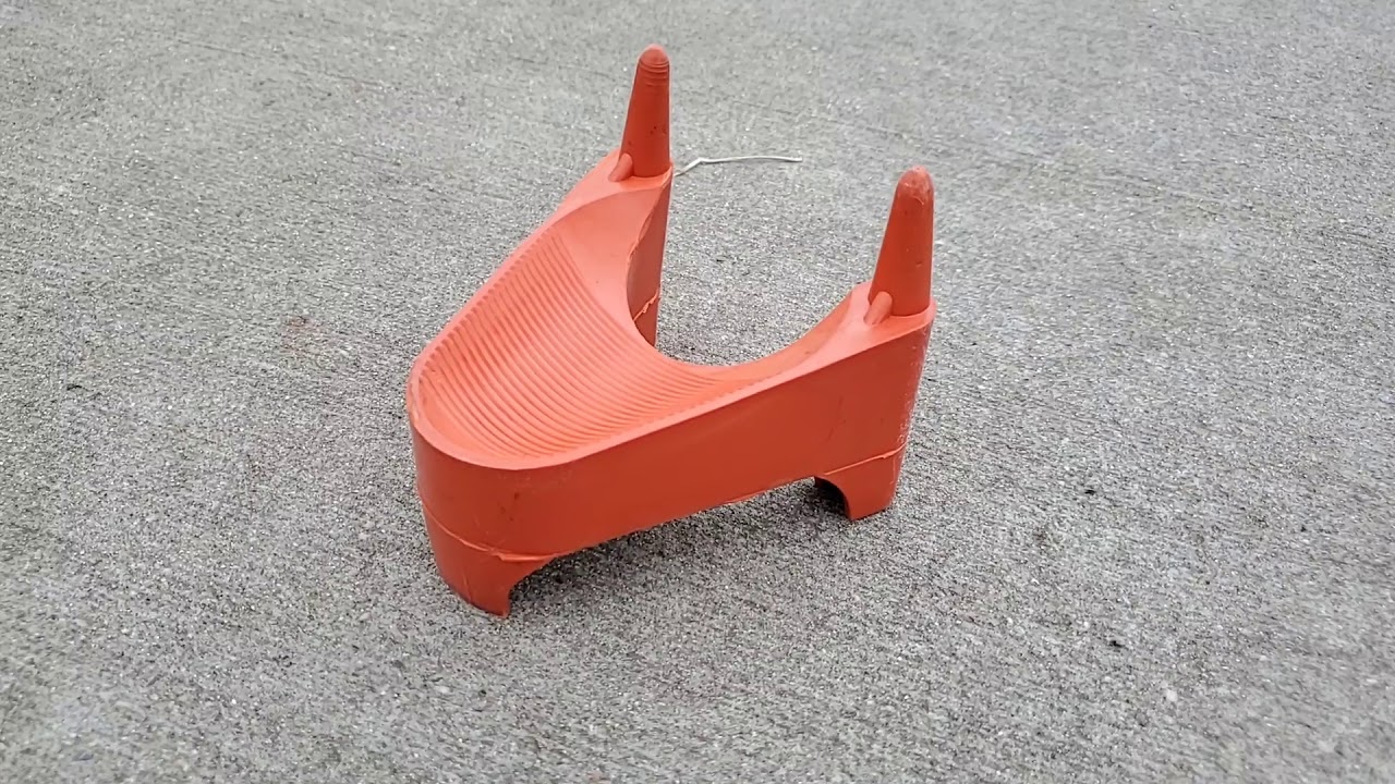 Orange Rubber Kicking Tee - YouTube