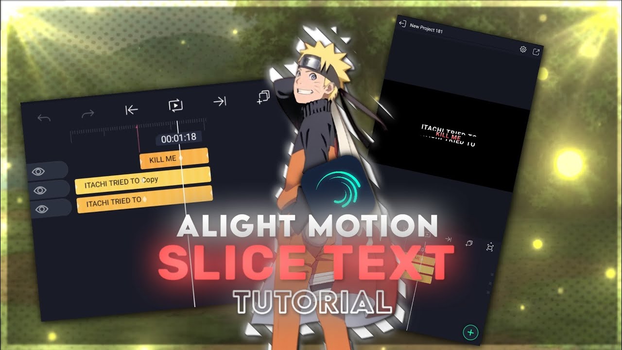Slice Text Animation Tutorial Alight Motion + PRESET - YouTube