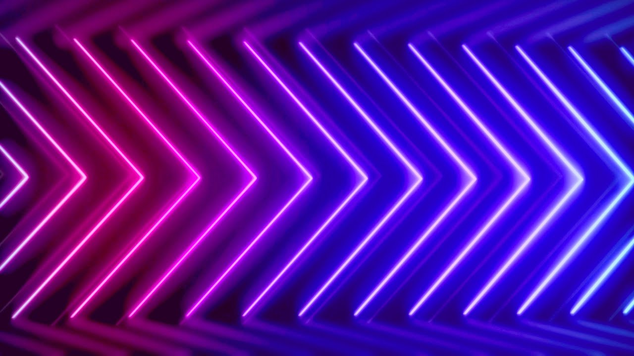 Neon Arrows - No Copyright Arrow Shapes Neon Lights Loop Animated ...