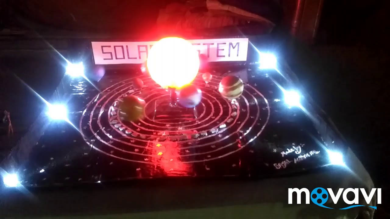 How to make 3d working model of solar system || project for class ...