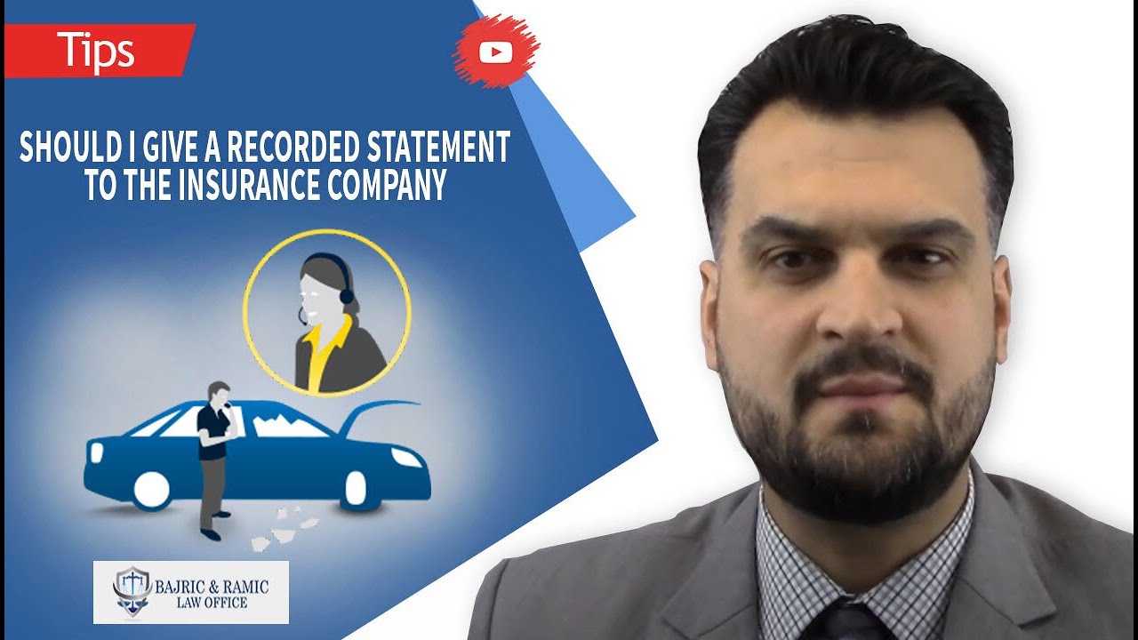 Should I Give a Recorded Statement to the Insurance Company - YouTube