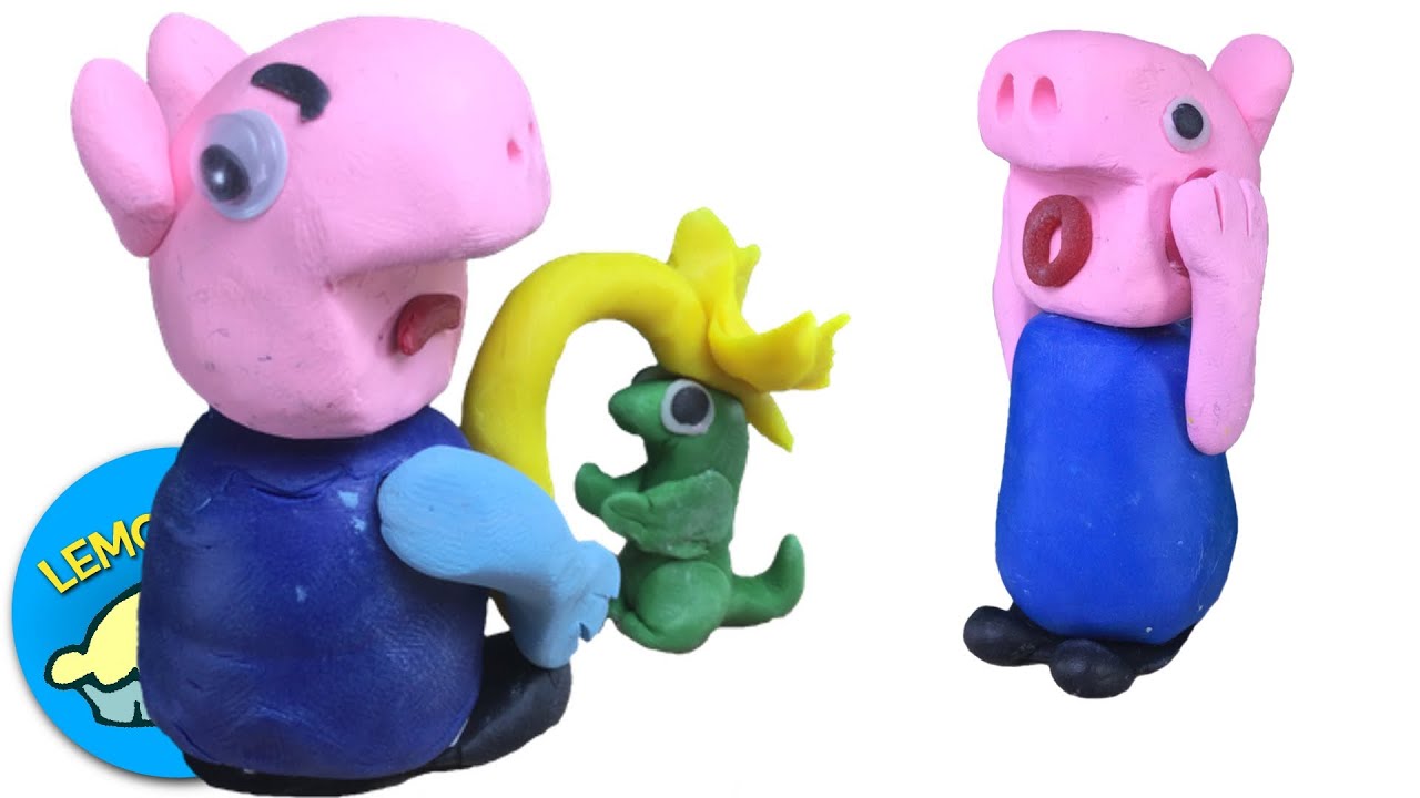 Peppa Pig George's Evil Devil Twin Toilet Training Stop-Motion Play-Doh ...