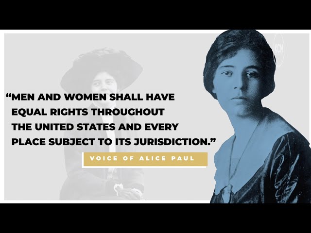 Equal Rights Amendment Alice Paul