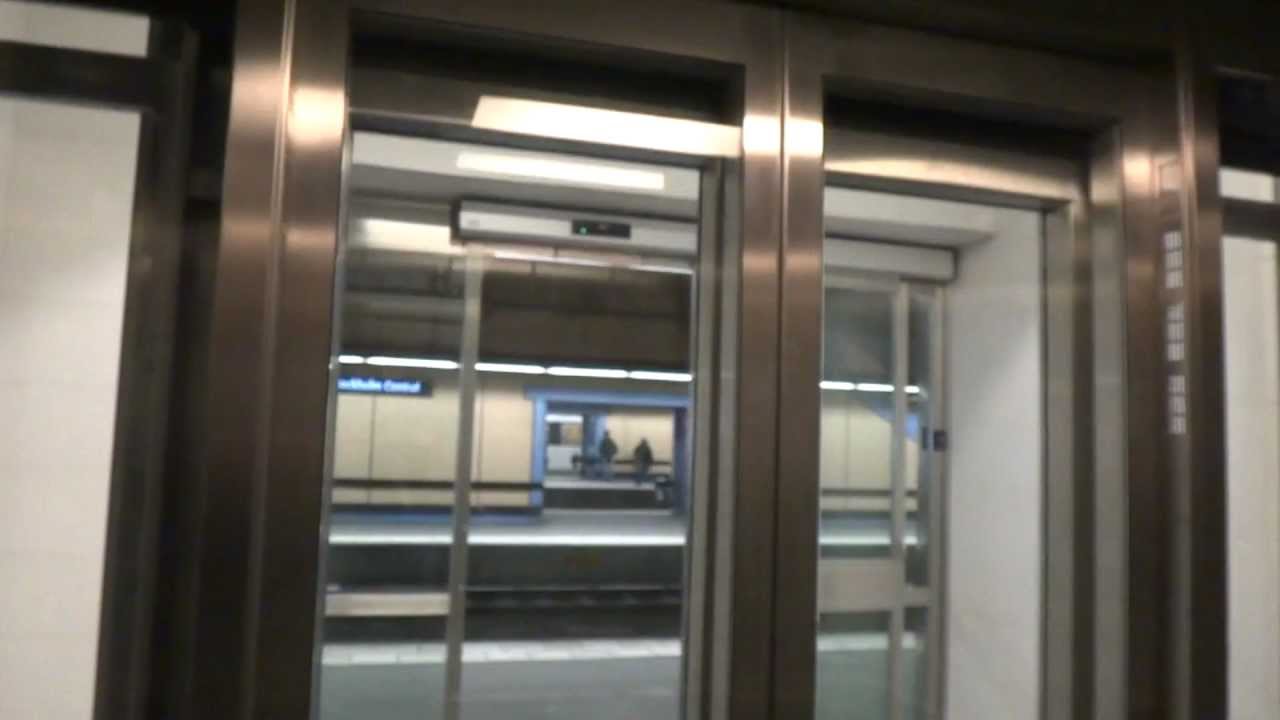 Brand New ALT Holeless Hydraulic elevator @ Stockholm Centralstation ...
