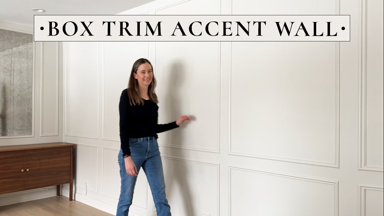 Box Trim & Antique Mirror Accent Wall | Quick & Easy Way to Install ...