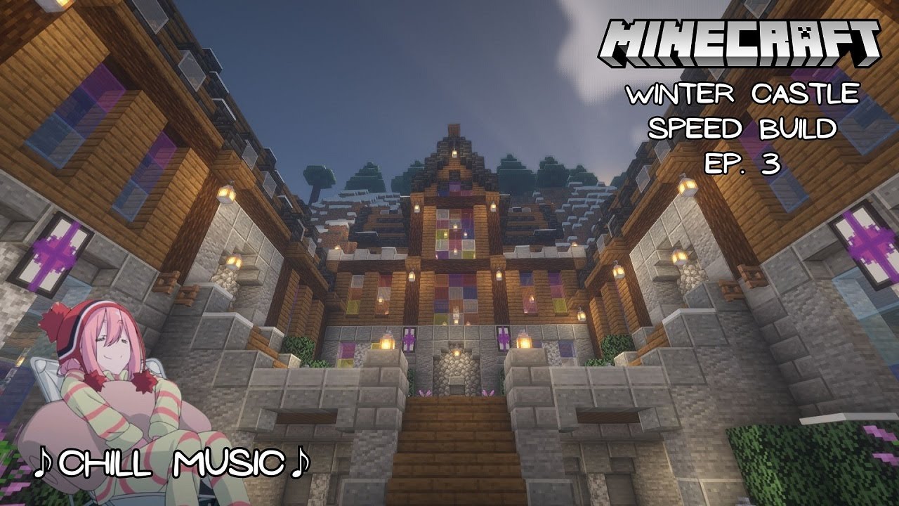 Minecraft Winter Castle Speed Build EP.3 - YouTube
