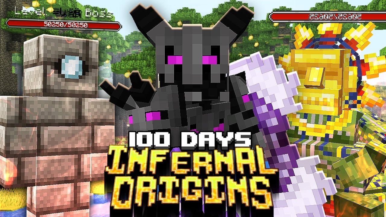 I Survived 100 Days in Infernal Origins in Minecraft - YouTube